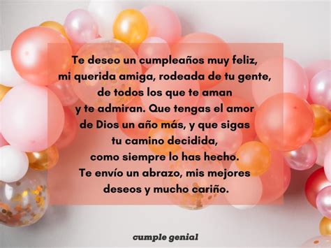 Te deseo un cumpleaños muy feliz mi querida amiga Cumple Genial
