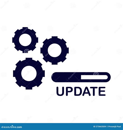 Gear Setting Update Software Setting Update Icon Stock Vector