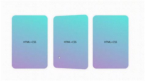 【html css】3d卡片，给你不一样的视觉体验 知乎