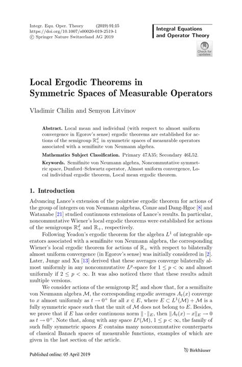 pdf local ergodic theorems in symmetric spaces of measurable operators