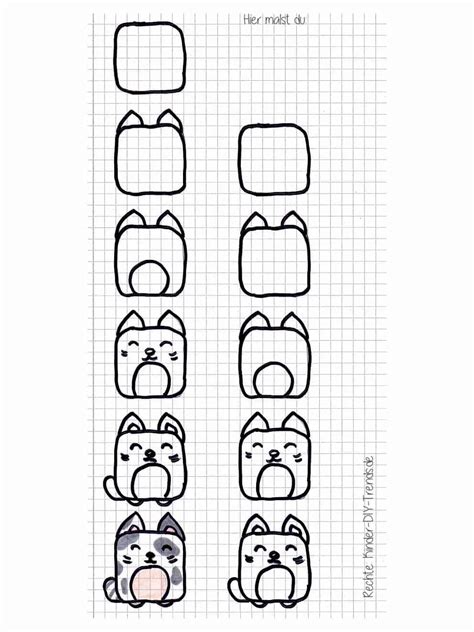 Malen Kawaii S E Katzen Zeichnen Leicht Kawaii Baby Katze Selber