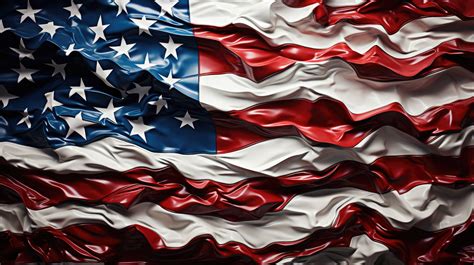 A Desktop Wallpaper Of An Abstract American Flag Formed From Layers Of