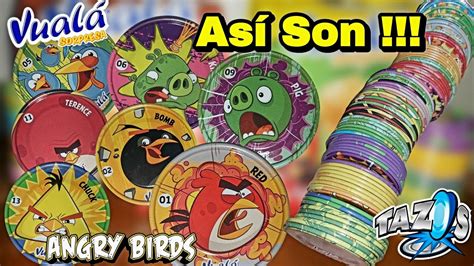 Tazos Caps Metálicos Vualá Sorpresa ANGRY BIRDS Así Son Comparación Con