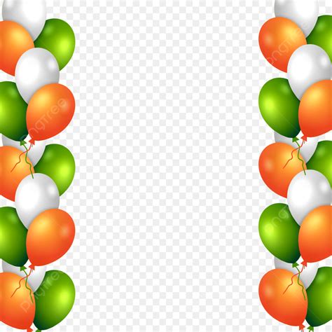 26 Republic Day Hd Transparent Indian National Tri Color Flag Balloons