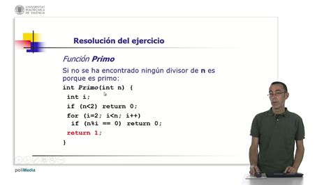 evaluacion de numeros primos en lenguaje c 26 45 upv youtube
