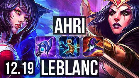 Ahri Vs Leblanc Mid Legendary Games M Mastery