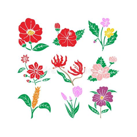 Vector De La Plantilla Del Dise O Del Ejemplo De La Hoja De La Flor