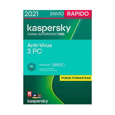 Kaspersky Antivirus 3 Pc 1 Año