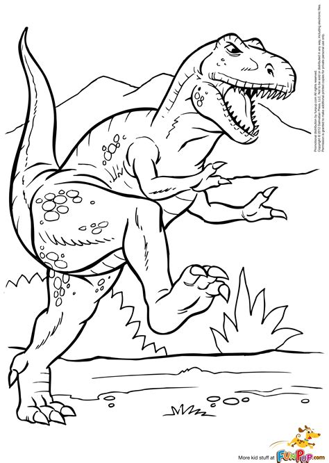T Rex Printable Coloring Pages