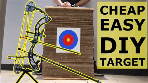 EASY DIY Cardboard Archery Target ALMOST FREE YouTube
