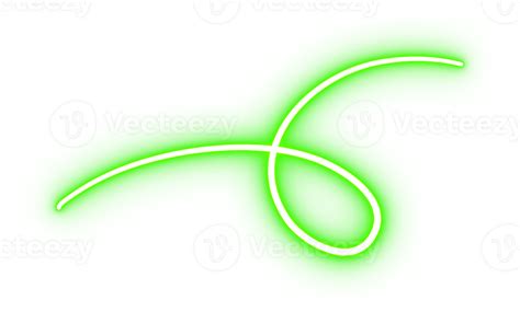 Light Glowing Neon Curved Line Png