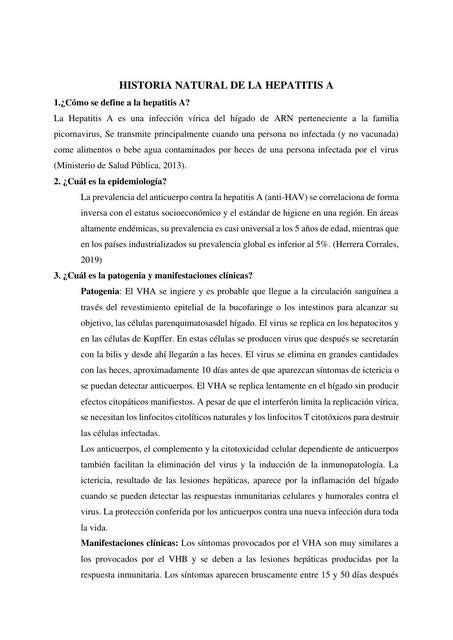 Historia Natural De La Hepatitis Evleyn Rosmery Orrala Tarco Udocz