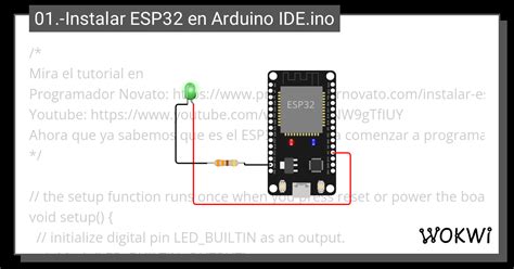 01 instalar esp32 en arduino o wokwi arduino and esp32 simulator