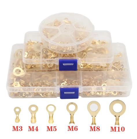 HOT W 150 540 PCS M3 M4 M5 M6 M8 M10 Ring Lugs Eyes Copper Crimp