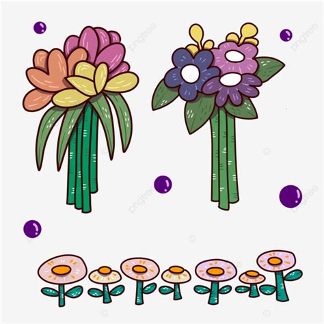 Colorful Flower Doodle Doodle Colorful Flower PNG Transparent
