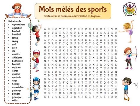 Mots mêlés des sports Un Anniversaire en Or Jeu gratuit à imprimer