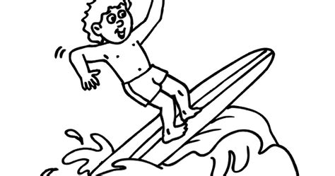 Colorir Divertido Surfista Para Colorir Desenhos De Surf E Ondas