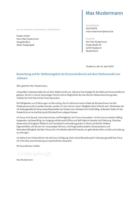 Bewerbungsvorlagen Als Sachbearbeiter B2go