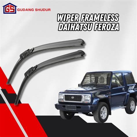 Jual Wiper Mobil Frameless Daihatsu Feroza Sepasang 2 PCS Kiri Dan