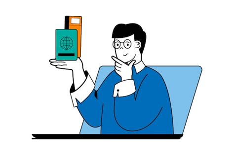 Concepto de vacaciones de viaje con escena de personas en diseño web