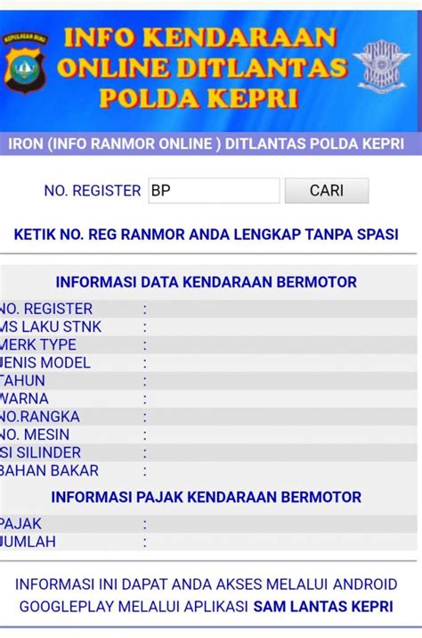 Cek Pajak Motor Batam Homecare24