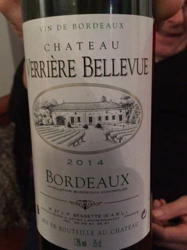 2015 Château Verrière Bellevue Bordeaux Blanc Vivino