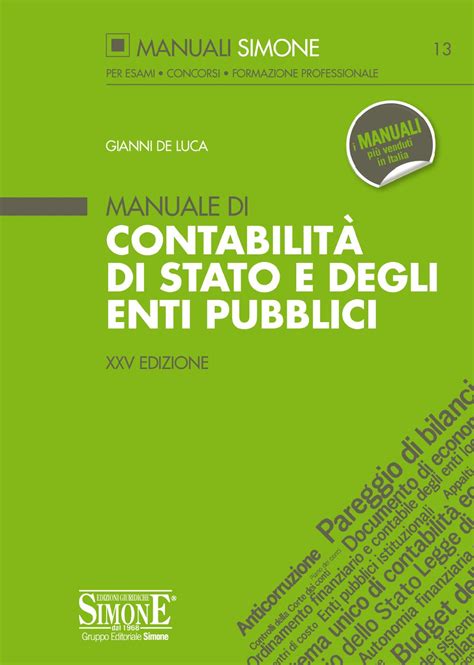 Manuale di Contabilità di Stato e degli Enti Pubblici 13 Edizioni