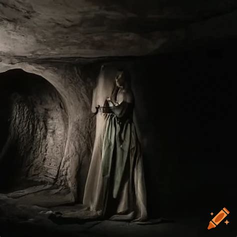 Eerie Carved Cave Tunnels On Craiyon