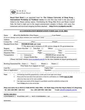 Fillable Online Ims Cuhk Edu Form The Chinese University Of Hong Kong