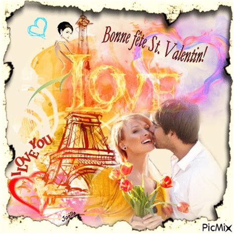 Saint Valentin a Paris animé gratuit PicMix