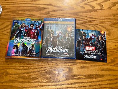 MARVEL THE AVENGERS 1 2012 3D BLU RAY DVD TARGET EXCLUSIVE SLIPCOVER