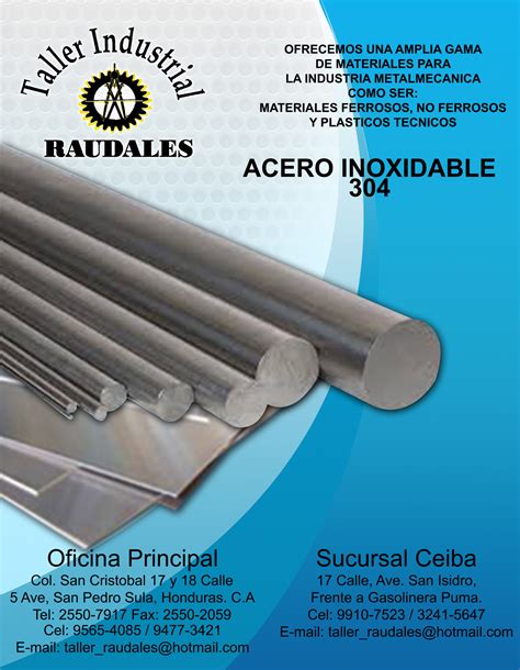 ACERO INOXIDABLE 304 AISI304 Taller Industrial Raudales By