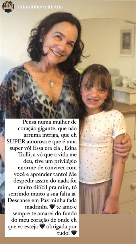 Morre a mãe de César Tralli Ticiane Pinheiro lamenta nas redes Quem