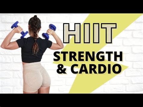 HIIT FULL BODY WORKOUT With Dumbbells At Home Strength Cardio