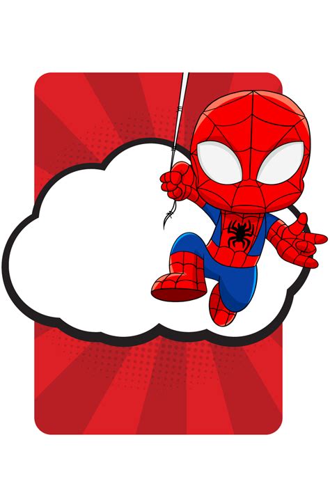 Etiqueta Escolar Homem Aranha 5 OrigamiAmi