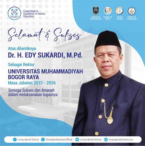 Selamat Sukses Atas Pelantikan Ayahanda Edi Sukardi Limau Bendi School
