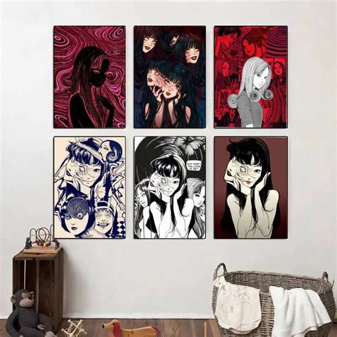 Anime Tomie Junji Ito POSTER Posters Kraft Paper Vintage Poster Wall