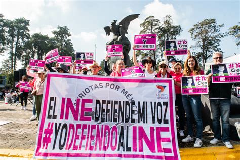 Toda la información sobrehacen protesta en toluca a favor del INE