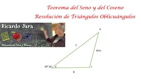 Teoremas Del Seno Y El Coseno Ejercicio Resuelto Youtube