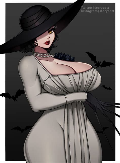 Rule 34 Alcina Dimitrescu Breasts Female Looking At Viewer Resident Evil Resident Evil 8