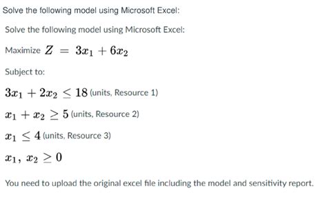 solved maximize z 3x1 6x2 subject to 3x1 2x2≤18 units