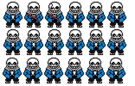 Pixilart Make A Sans By Blueboxdude