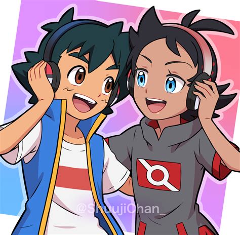 Ash Ketchum And Goh Pokemon And 2 More Drawn By Sara Bon Danbooru