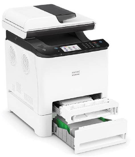 Ricoh M C250FWB Color Laser Multifunction Printer CopyFaxes