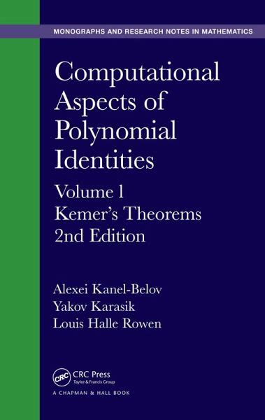 computational aspects of polynomial identities ebook pdf von alexei kanel belov yakov