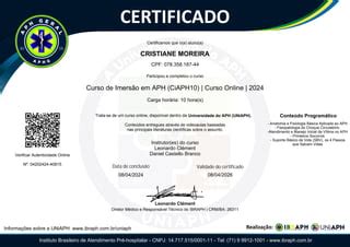 Curso Imersão em Atendimento Pré Hospitalar PPT