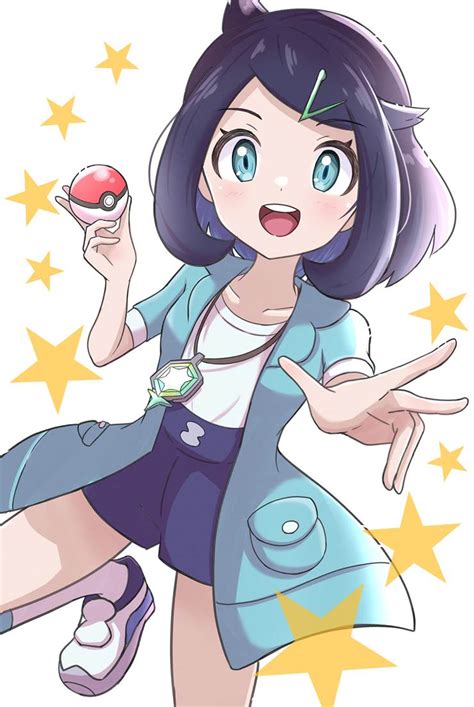 精灵宝可梦 口袋妖怪 宝可梦人类角色 Liko Pokémon anime 宝可梦动画 宝可梦训练家 主角 Minori Suzuki