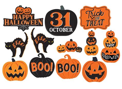 Halloween Pumpkin Wall Cutouts Pk