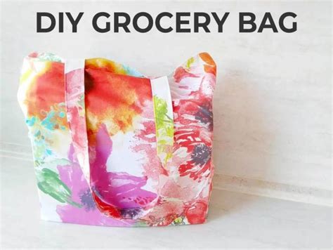 Diy Reusable Grocery Bag Tutorial Free Pattern Hello Sewing