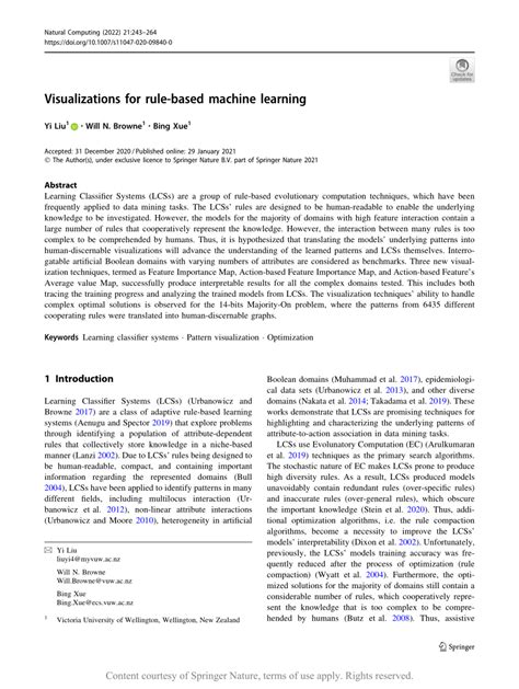 visualizations for rule based machine learning request pdf